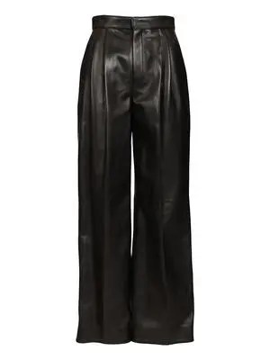 BOTTEGA VENETA Glosse Leather Trousers