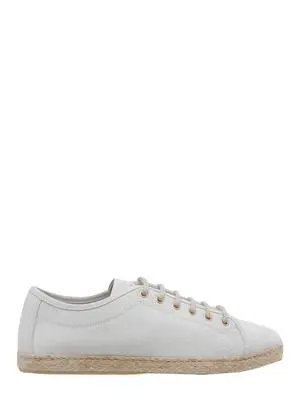 Brunello Cucinelli Leather Derby Sneakers - White