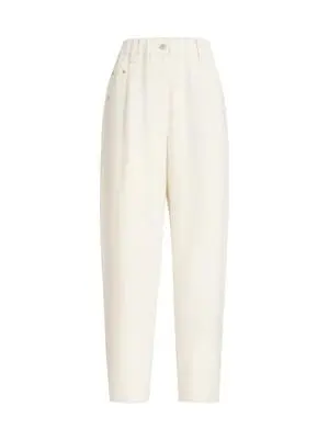 Brunello Cucinelli BRUNELLO CUCINELLI Belted Trousers White