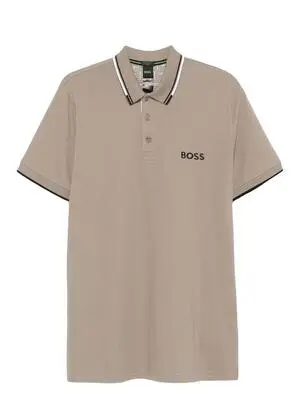 BOSS Grey Polo Shirts - Gray