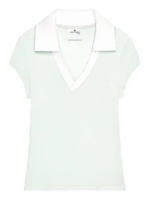 COURREGES V-neck T-shirt - Green