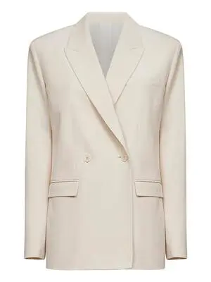 Isabel Marant Étoile Fluid Crepe Double-breasted Blazer - Multicolor