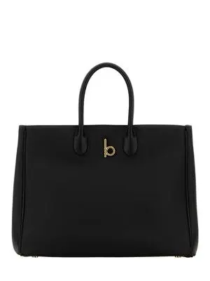 Burberry Leather Rocking Horse Handbag - Black