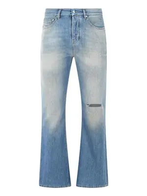Amiri Slash Bootcut' Light Denim Jeans - Blue