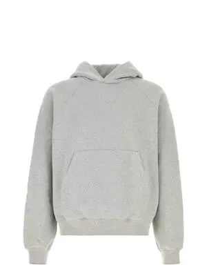 Prada Cotton Hoodie With Elbow Patches - Gray