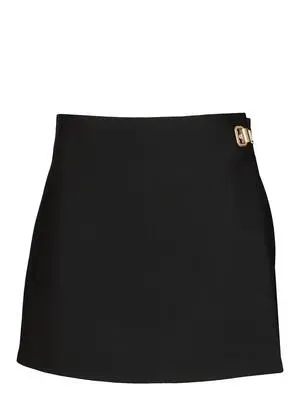 Balenciaga Wool And Silk Blend Culottes - Black