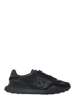Dolce & Gabbana Dg Athletic' Leather Sneakers - Black