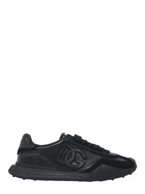 Dolce & Gabbana Dg Athletic Leather Sneakers - Black