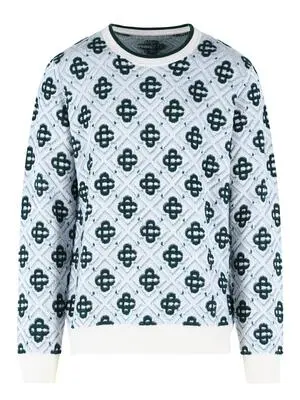 Casablanca Monogram Wool Sweater - Multicolor