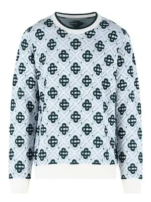 Casablanca Monogram Wool Sweater - Multicolor