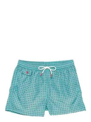 Kiton Geometric Print Swimsuit - Multicolor
