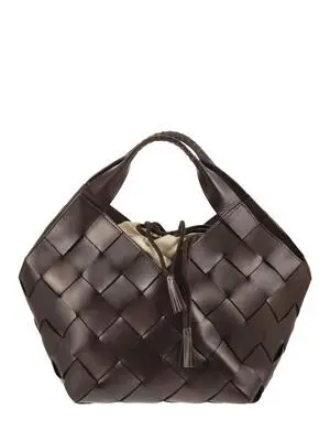 Dragon Diffusion Botteghe Braided Leather Bag - Brown