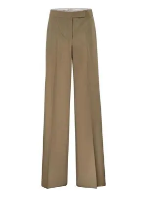 MAX MARA Max Mara Women Mxsbronte - Virgin Wool And Silk Wide-Leg Trousers
