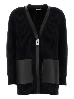 FERRAGAMO Wool Cardigan - Black