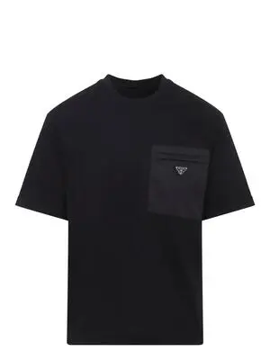 Prada Re-nylon Jersey T-shirt - Black