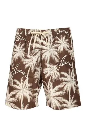 Amiri Palm Trees Swim Short - Multicolor