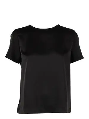Max Mara Satin T-shirt - Black