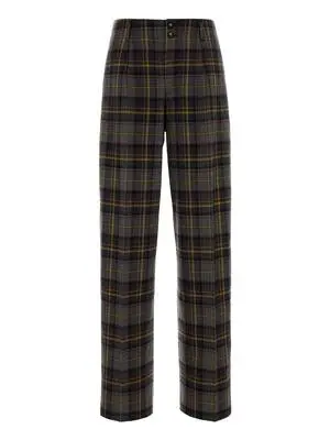 Etro Embroidered Stretch Wool Pant - Multicolor