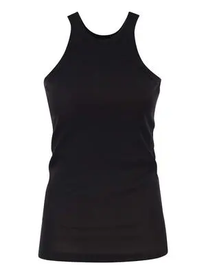 Sportmax Cotton And Silk Jersey Top - Black