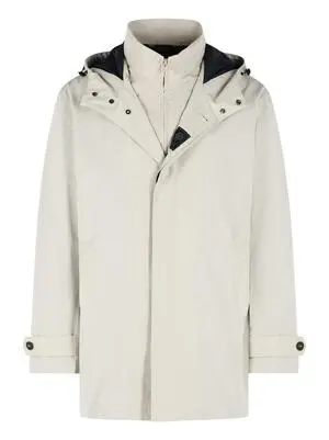 FAY Microfaille Parka - Cream