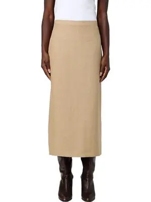 Max Mara Linen Midi Skirt - Cream