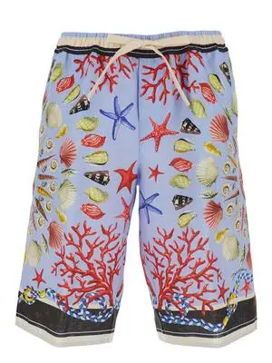 Dolce & Gabbana DOLCE & GABBANA Linen Shorts Blue