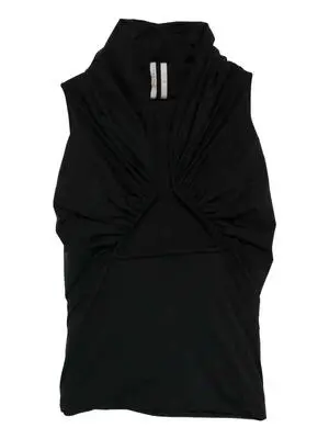 Rick Owens Draped Jersey Top - Black