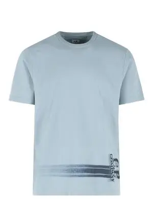 C.P. COMPANY C.P. Company Light Blue Cotton T-Shirt Men Gray