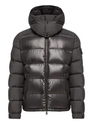 Moncler Quilted Padded Down Hooded Jacket - Black