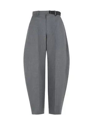 Sacai Grey Wool Trousers - Gray