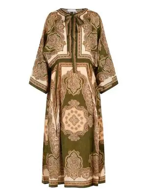 Zimmermann Mahon Midi Tunic Dress - Multicolor