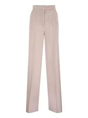 Max Mara Pantalone Mxmgirone Beige Rosa - Pink