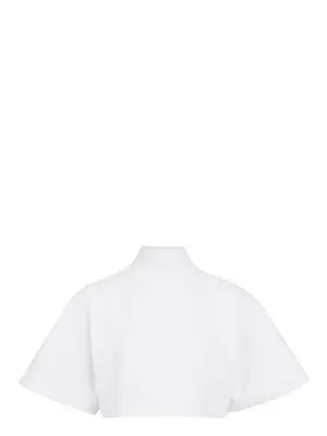 Alaïa Cotton Crop T-shirt - Multicolor
