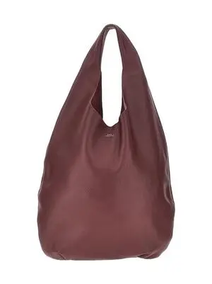 A.p.c. Le Neige Grained Leather Bag - Red