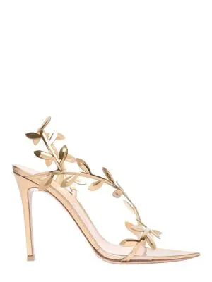 GIANVITO ROSSI Flavia Pump Sandals - Gold