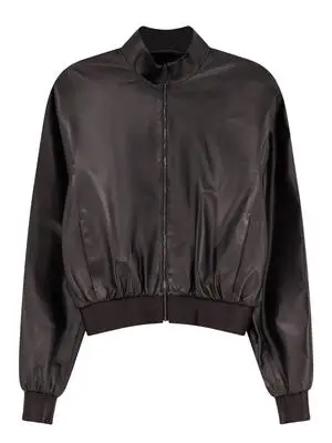 Gucci Soft Nappa Leather Bomber Jacket - Multicolor