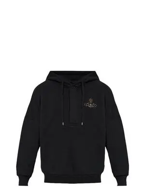 VIVIENNE WESTWOOD Batwing Sleeve Hooded Sweatshirt - Black