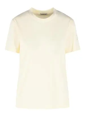 Moncler Cotton T-shirt - Cream