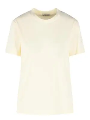 Moncler Cotton T-shirt - Cream