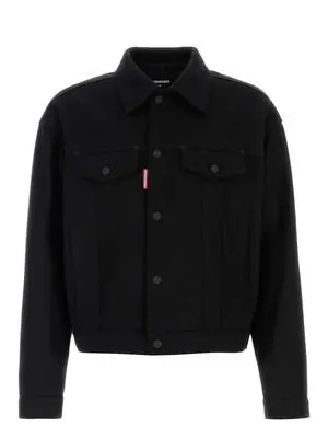 Dsquared2 Wool Blend Jean Jacket - Black