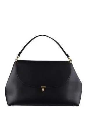 TOTEME T-lock Handbag - Black