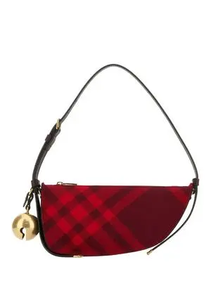 Burberry Embroidered Canvas Mini Shield Shoulder Bag - Multicolor