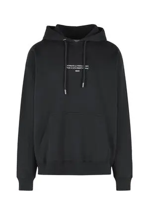 Off-White Statement Cotton Sweatshirt - Black
