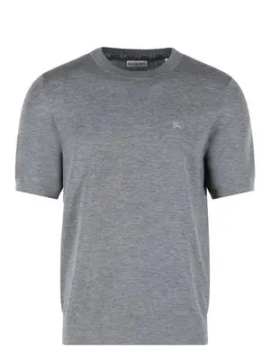 Burberry Burberry 'Tom' Grey Cashmere T-Shirt Men Gray