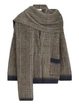 Brunello Cucinelli Prince Of Wales Check Oversized Jacket - Brown
