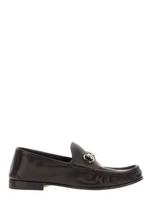Gucci Leather Horsebit Loafers - Multicolor