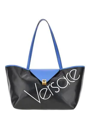 Versace Small Vivian Shopping Bag - Black