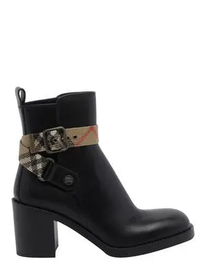 Burberry Huntley Pump Booties - Black