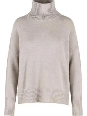 LISA YANG Heidi' Beige Cashmere Turtleneck Sweater - Cream