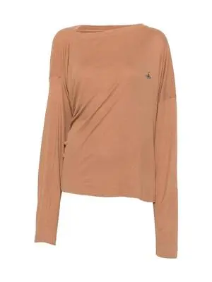 VIVIENNE WESTWOOD Long Sleeve Hebo Top - Brown